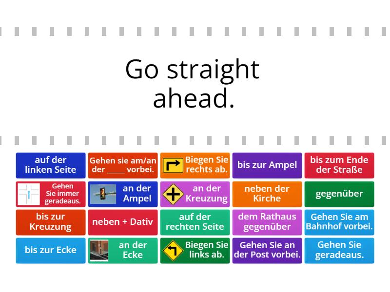 Nach dem Weg fragen - Znajdź parę