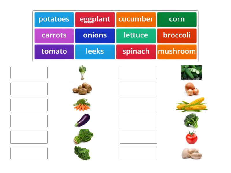 Vegetables - Match up
