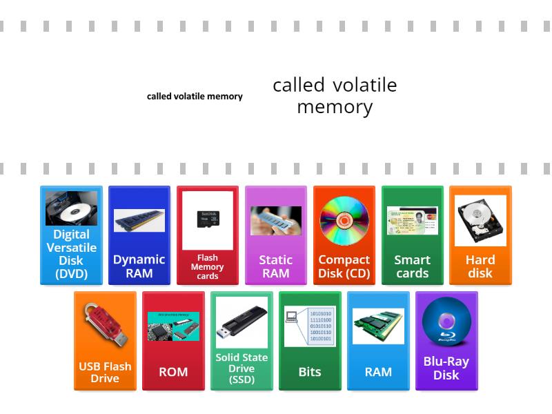 Memory Management - Storage Devices - Find the match