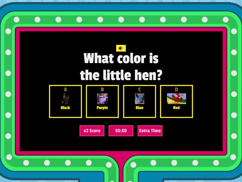 The Little Red Hen Game - Gameshow quiz