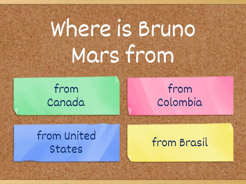 Bruno Mars - Quiz