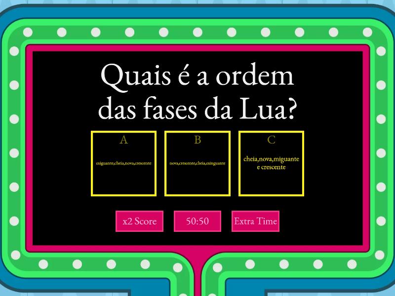 Fases da Lua - Gameshow quiz