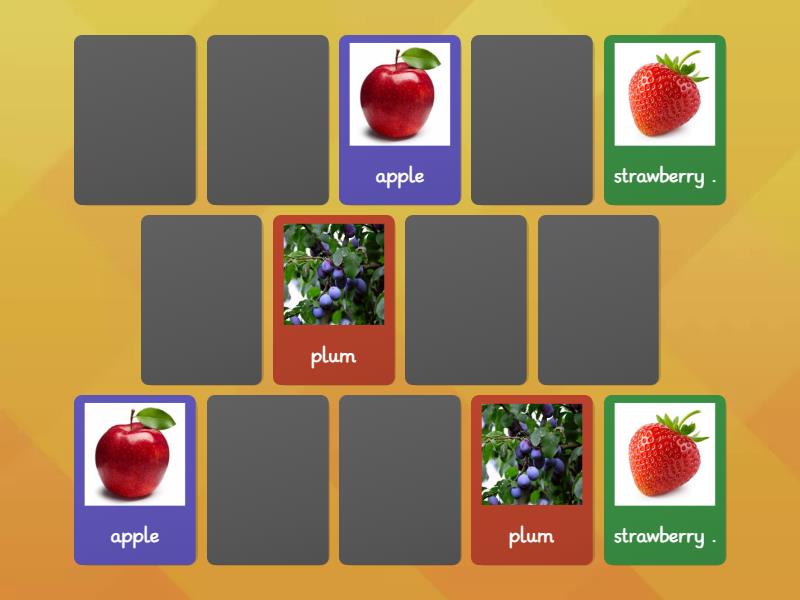 Memory Game | Fruit - Matching pairs