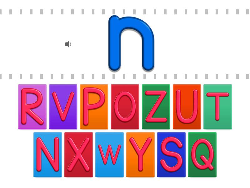 : Uppercase - Lowercase Letters Nn to Zz - Voices - Find the match