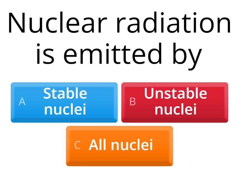 Nuclear Decay - Quiz