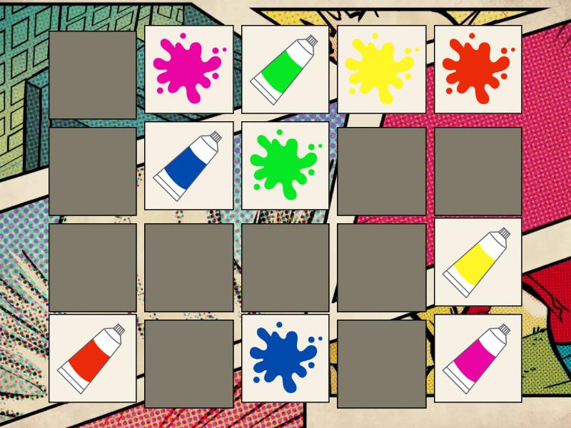 Let's Go Unit 1 Color Matching - Matching pairs