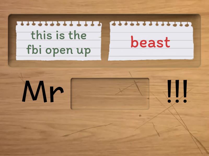 Mr beast - Complete the sentence