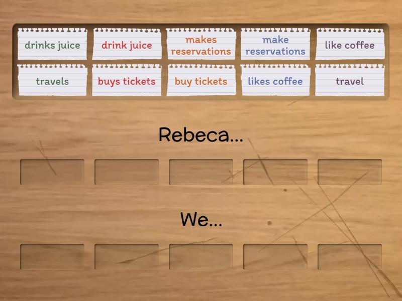 Simple Present Group Sort
