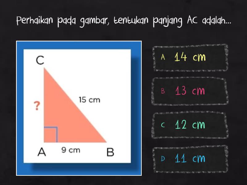 Kuis Teorema Pythagoras - Quiz