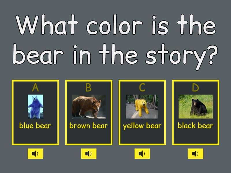 Brown bear, Brown bear, What do you see - Comprehension Question ...