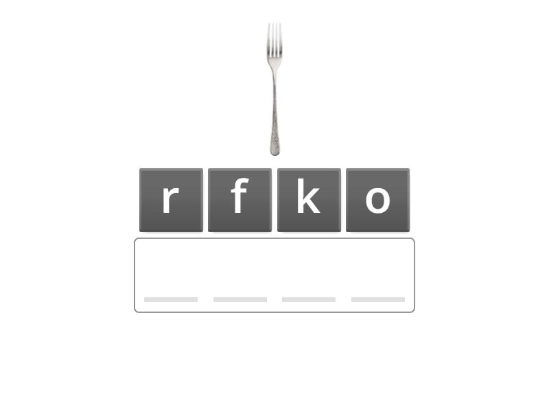 Everyday Objects - Anagram