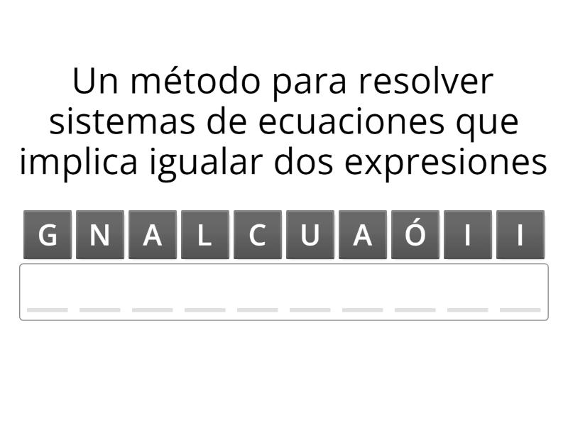 s: Sistemas de Letras - Anagrama