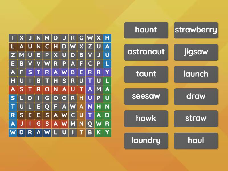 aw/au - Wordsearch