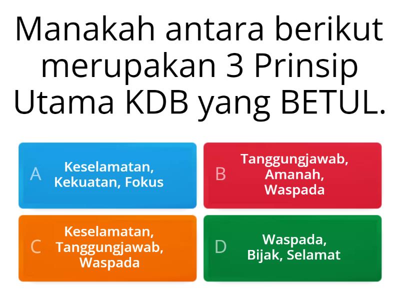 Soalan Klik Dengan Bijak (KDB) - Quiz Soalan Klik Dengan Bijak (KDB) - Quiz