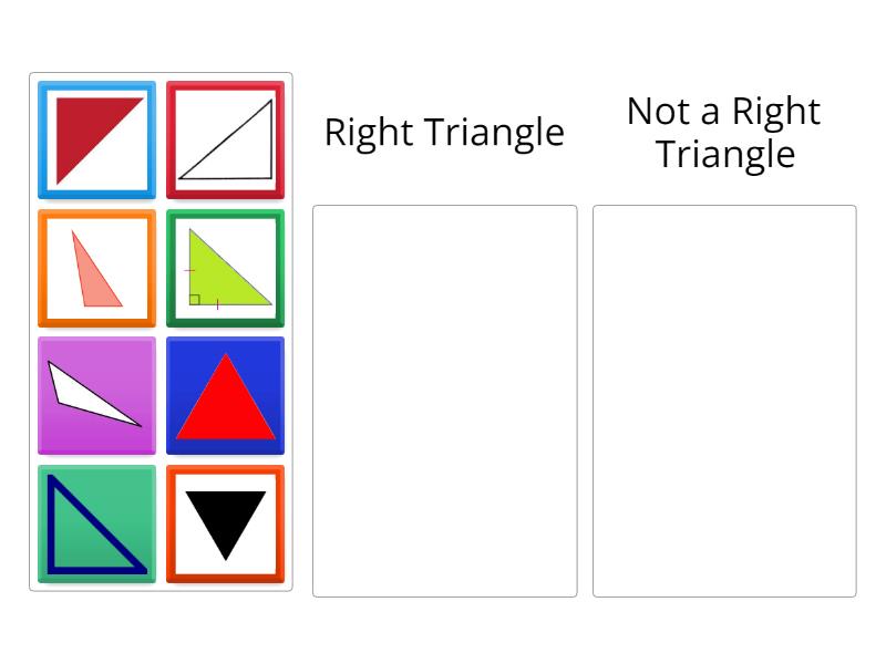 Right Triangle / Not a Right Triangle - Group sort