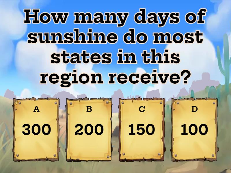 -Southwest Region - Quiz