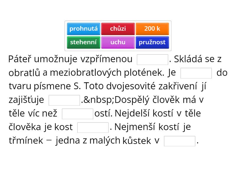 kostra 3 - Missing word