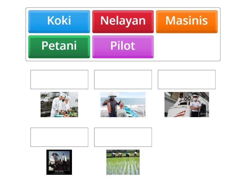 Menjodohkan Jenis-jenis Profesi - Match up
