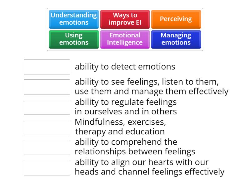 Emotional Intelligence - Match up