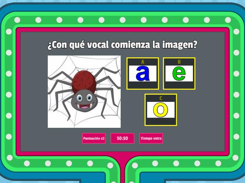 Repaso de Vocales - Gameshow quiz