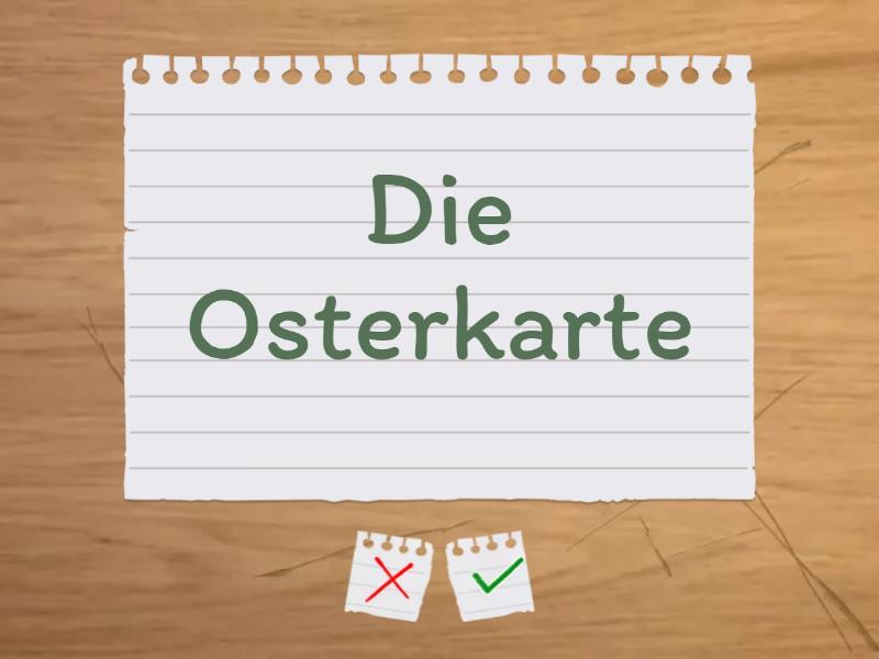 Ostern - Flash cards