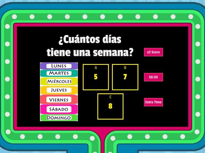 El calendario 2|a - Gameshow quiz