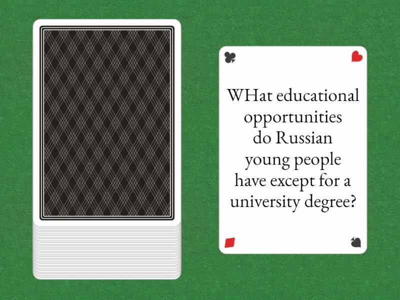 Let's talk about Russia - Speaking cards