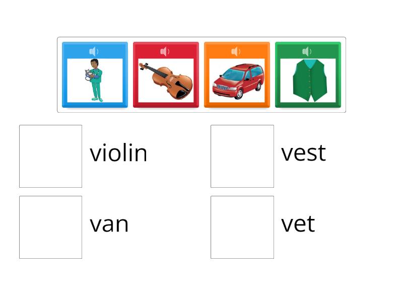 Oxford Phonics Letter Vv - Match up