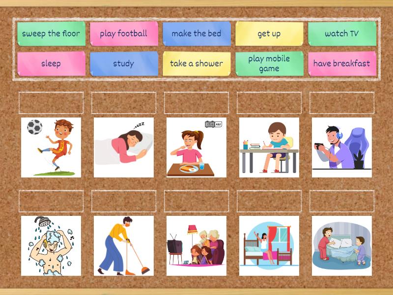 Daily Activities/Habits - Match up