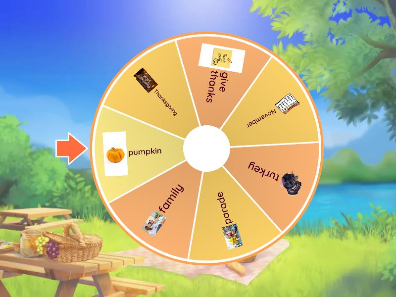 Thanksgiving - Spin the wheel