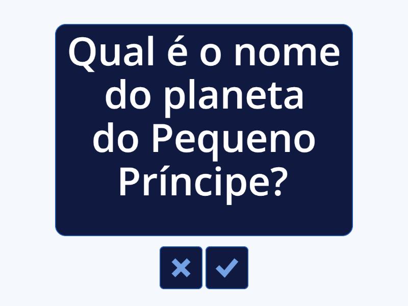 Quiz pequeno Príncipe - Flash cards