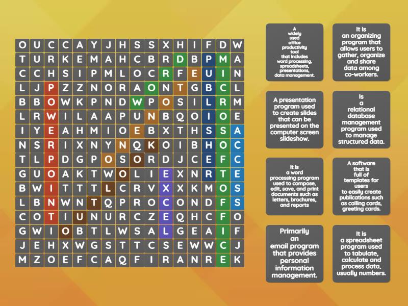 Office Productivity Suite - Wordsearch