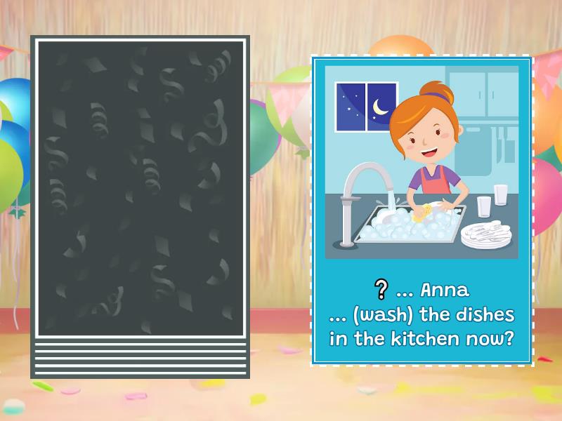 Present Continuous - Speaking cards