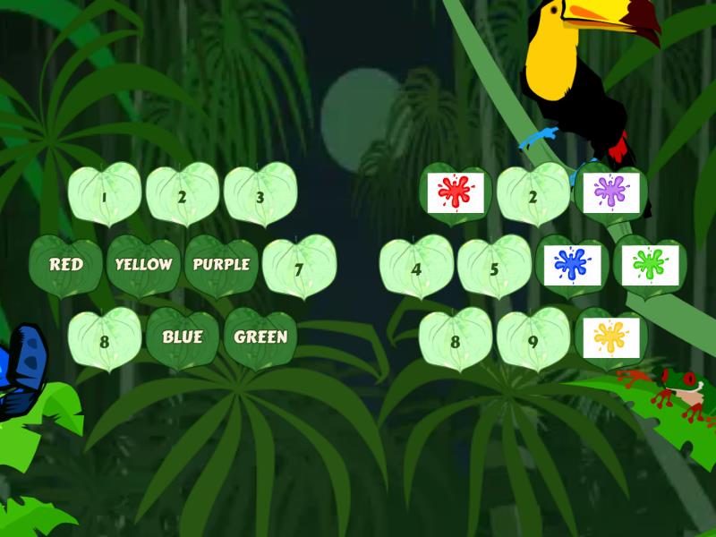 COLOURS MEMORY GAME 2ND GAME - Matching pairs