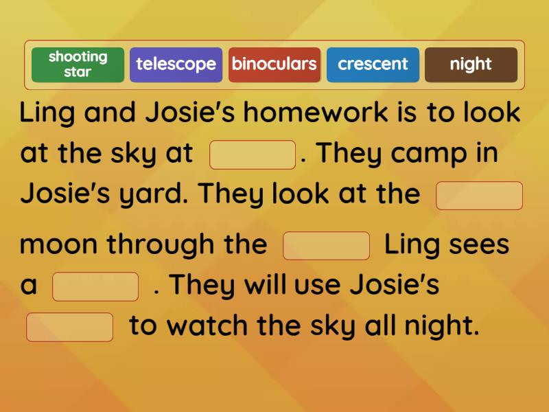 Starry Night 2 - Complete the sentence