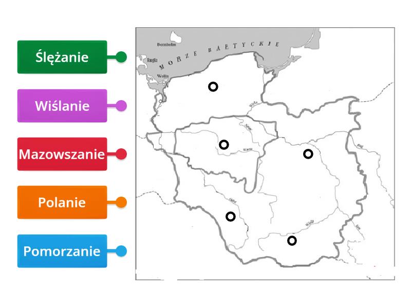 Plemiona polskie - Labelled diagram