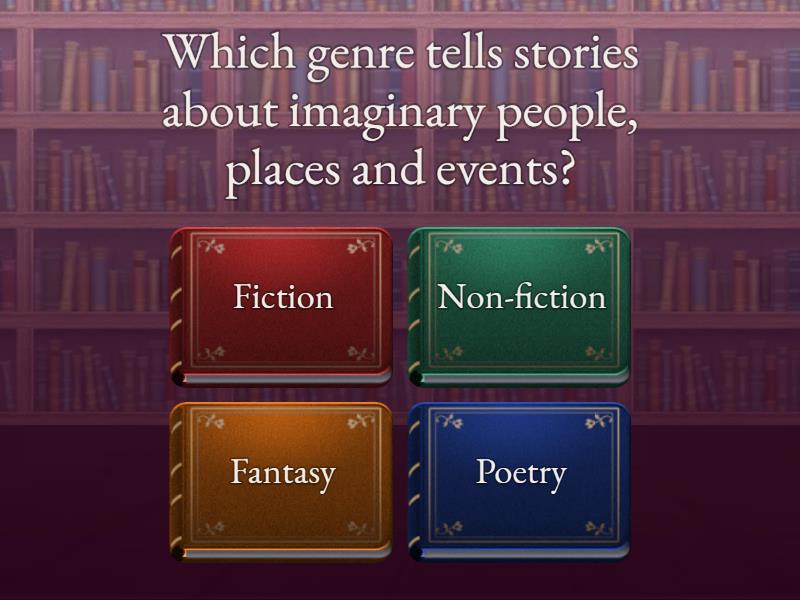 MINI GAME FOR 4 BASIC LITERARY GENRES - Quiz