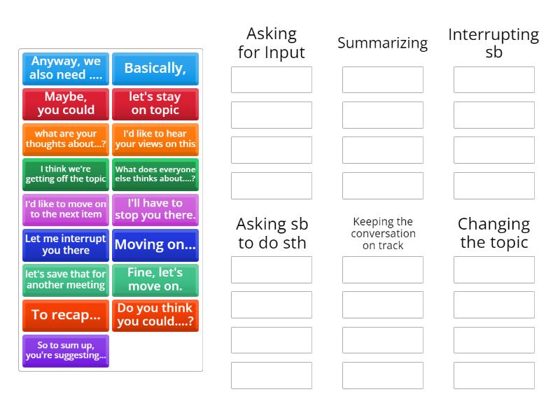 Roadmap B2 - Unit 7D - Group sort