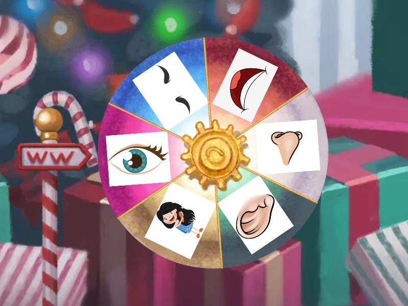 parts of face - Spin the wheel
