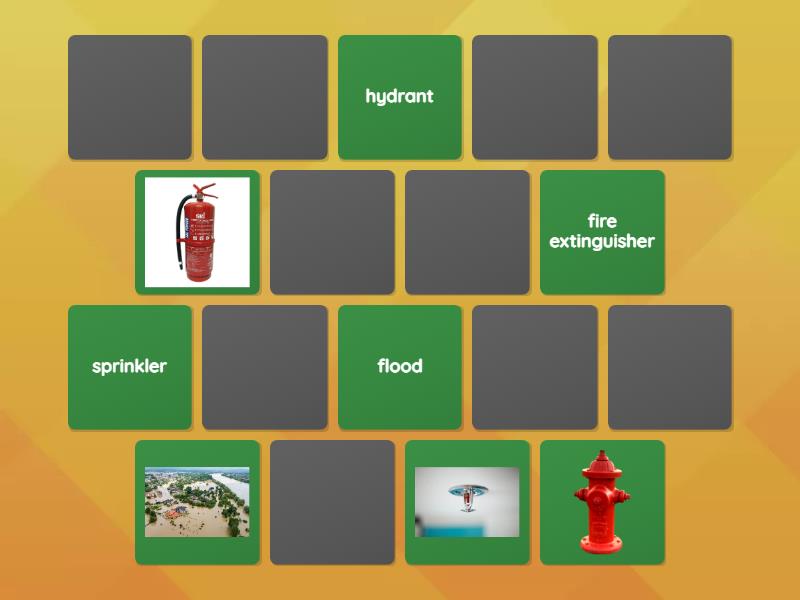 Fire Service vocabulary - Matching pairs