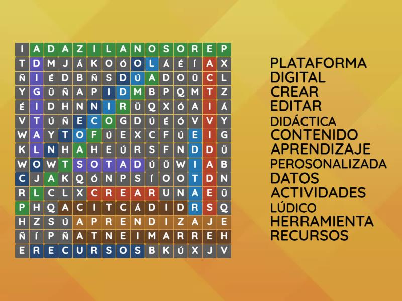 MURO DE PALABRAS - Wordsearch