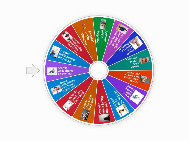 ways to answer activity - Spin the wheel