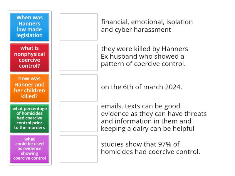 hannars law - Match up