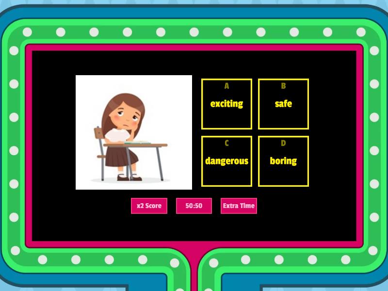 GG2. U4. 4.2 Adjectives - Gameshow quiz