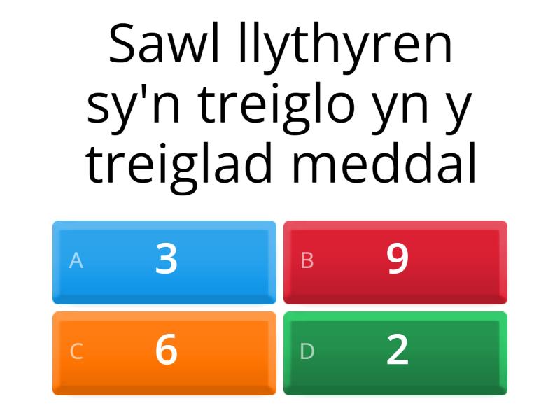 Y Treiglad Meddal - Quiz